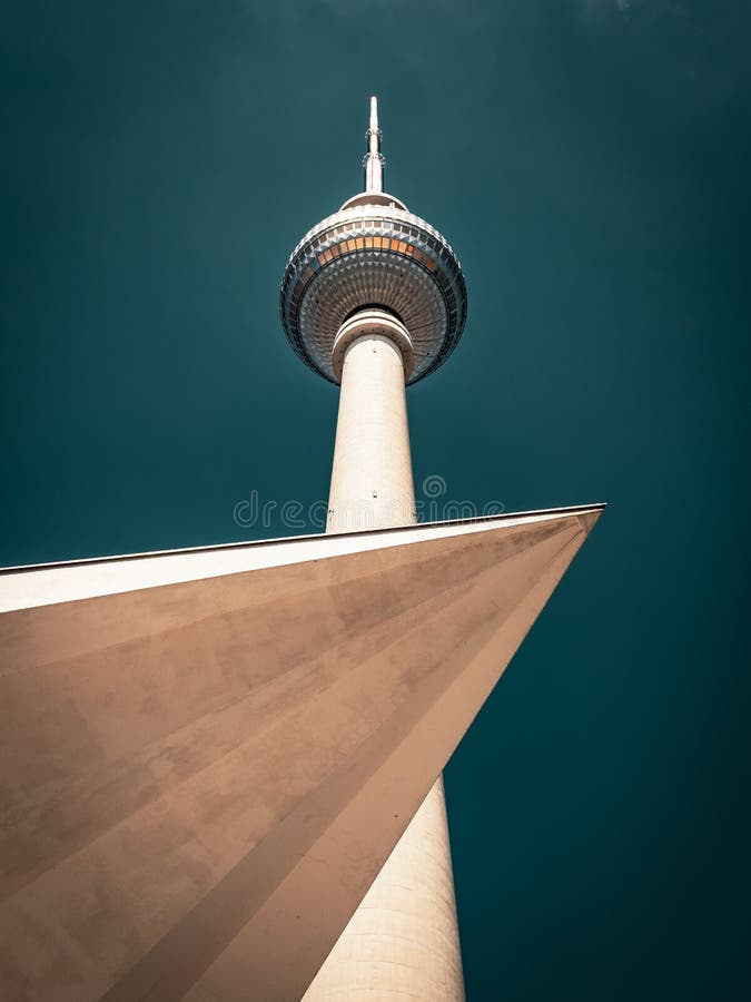 Berlin Television Tower, Low Angle Editorial Stock Photo - Image of ...