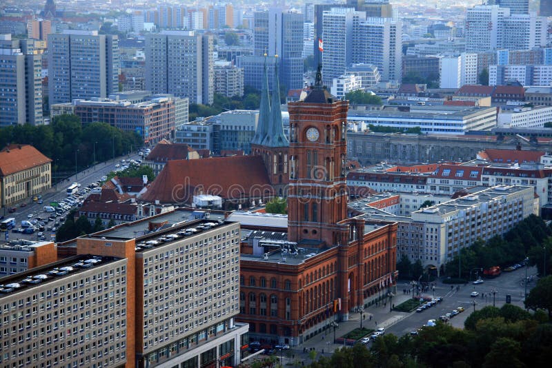 Berlin. Town hall stock photo. Image of city, landmark - 7492948