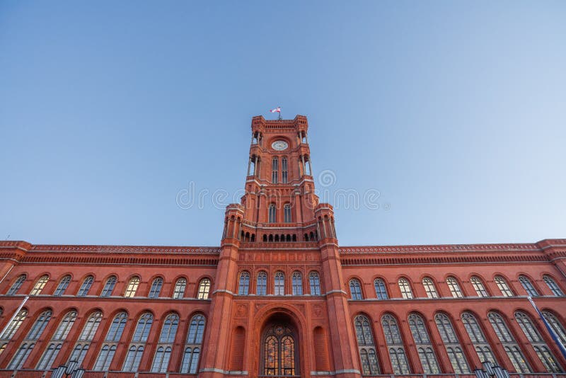 Berlin Town Hall Rotes Rathaus - Berlin, Germany Stock Photo - Image of ...