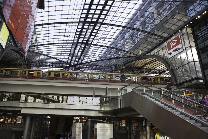 Berlin Train Main Station, Hauptbahnhof Editorial Photo - Image of ...
