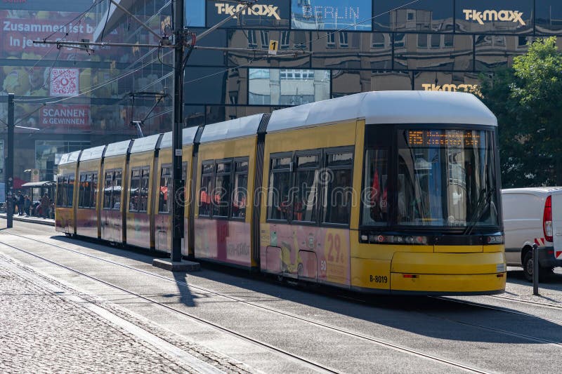 Berlin Tram editorial image. Image of germany, reflection - 301211275