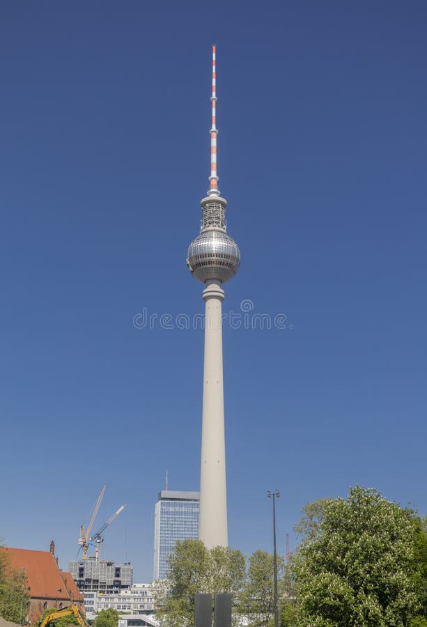Berlin TV Tower, Berlin, Germany, Europe Stock Photo - Image of historic, panoramic: 383647780