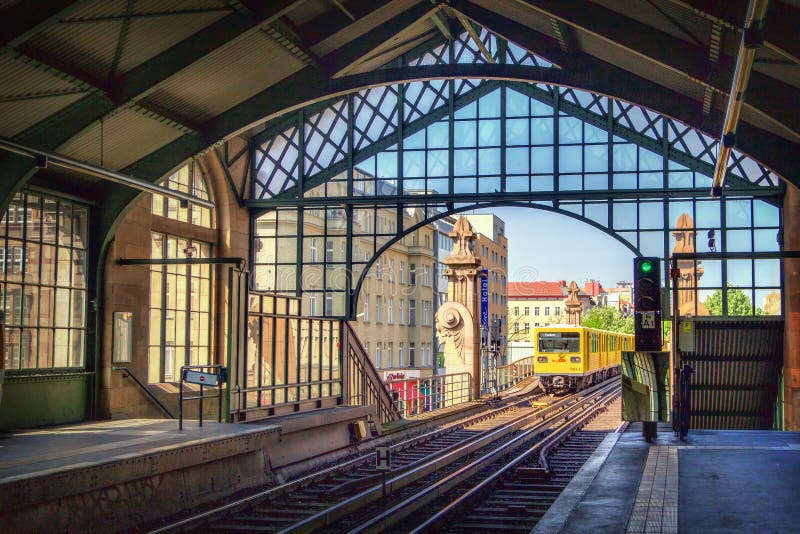 Berlin U-Bahn Train editorial image. Image of train, architecture ...