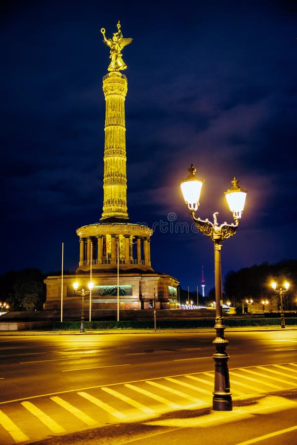 Berlin Victory Column, Germany Stock Image - Image of city, german ...