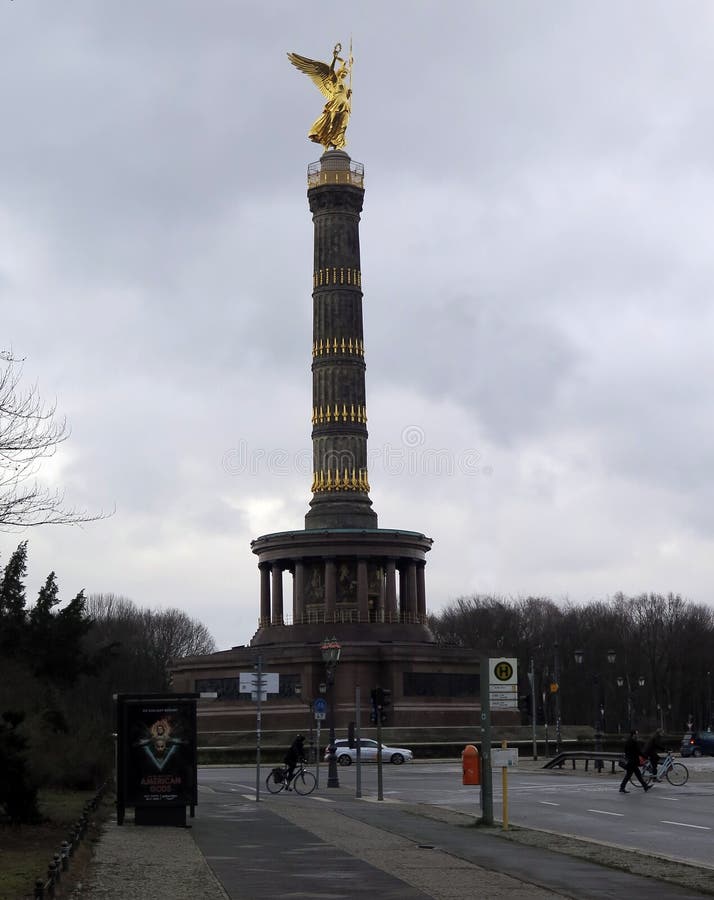Berlin Victory Column editorial image. Image of goldenlizzy - 197836060