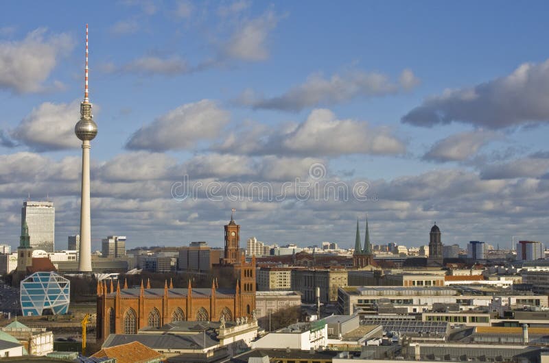 Berlin view - HDR stock image. Image of high, alexanderplatz - 22482809