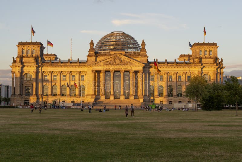 Reich Parliament Building in Berlin, Germany. Editorial Stock Image ...