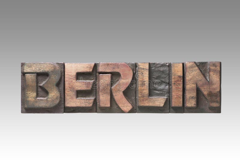 Berlin vintage type stock photo. Image of letter, typography - 83427214