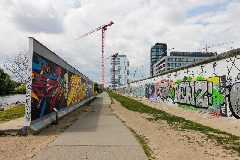 Berlin Wall in Berlin, Germany Editorial Stock Image - Image of capital ...