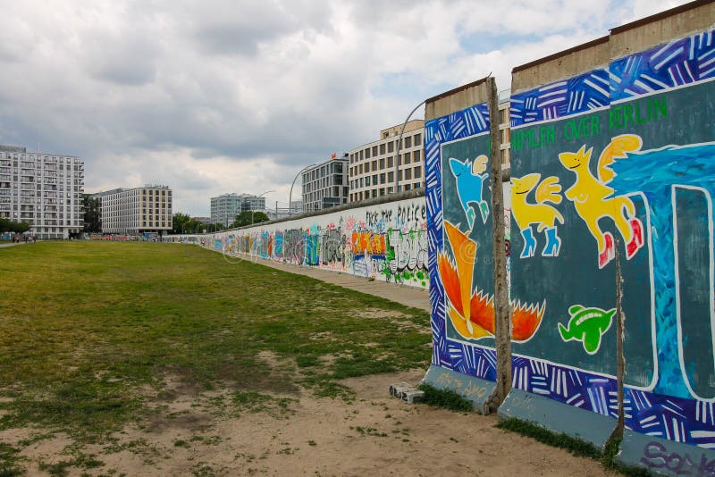 Berlin Wall in Berlin, Germany Editorial Image - Image of monument ...
