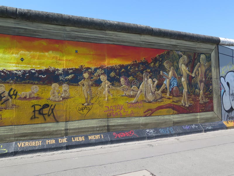 Street map of Berlin Wall stock image. Image of germany - 56768677