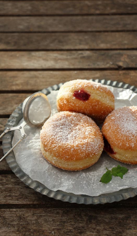 Berliner, Bomboloni or Filled Donuts Stock Image - Image of berlinner ...