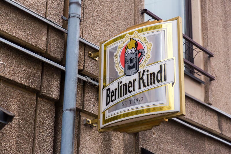 Berliner Kindl Signage on a Wall in Berlin, Germany Editorial Stock ...