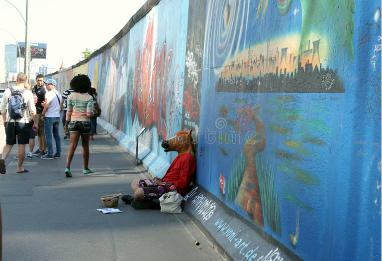 Berliner Mauer editorial image. Image of wall, berliner - 76000975