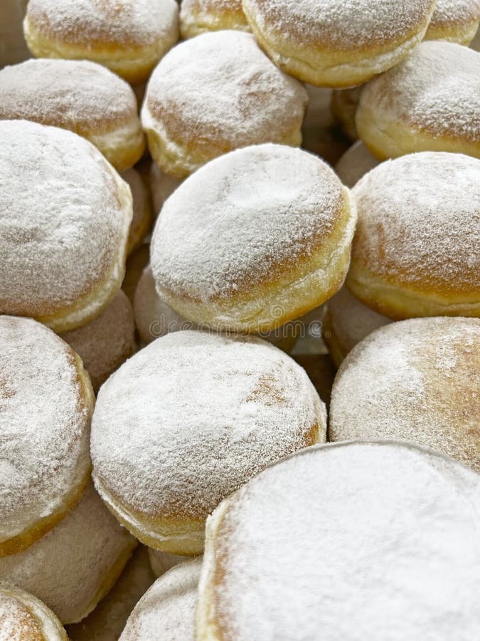 Berliners - German Donuts in a Bakery Stock Image - Image of delicious ...