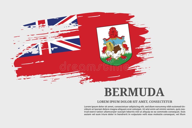 Bermuda Flag Grunge Brush and Poster, Vector Stock Vector ...