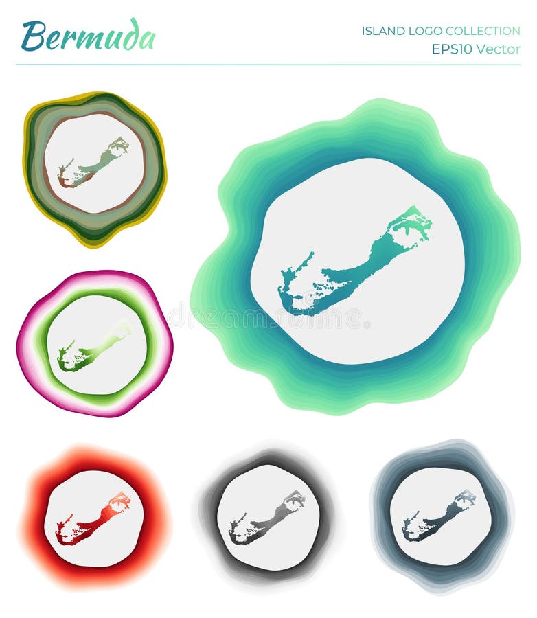 Bermuda logo collection. stock vector. Illustration of icon - 205302075