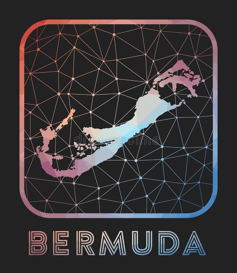 Bermuda map design. stock vector. Illustration of outline - 176266937