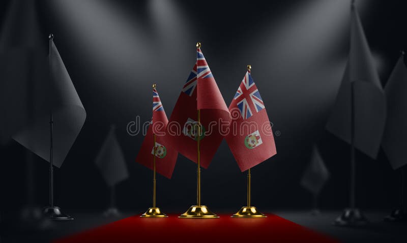 The Bermuda National Flag on the Red Carpet Stock Image - Image of ...