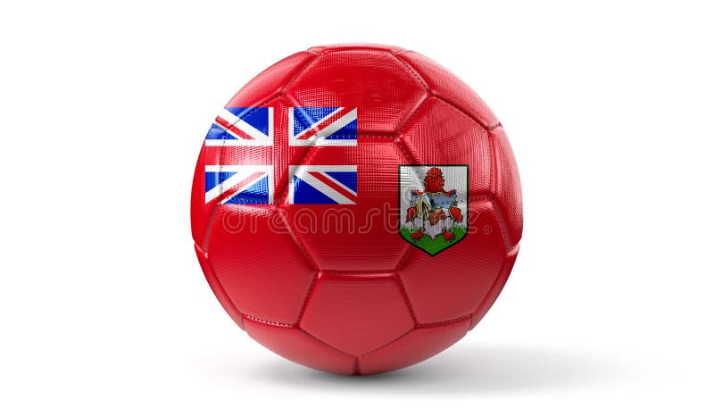 Bermuda - National Flag on Soccer Ball Stock Illustration ...