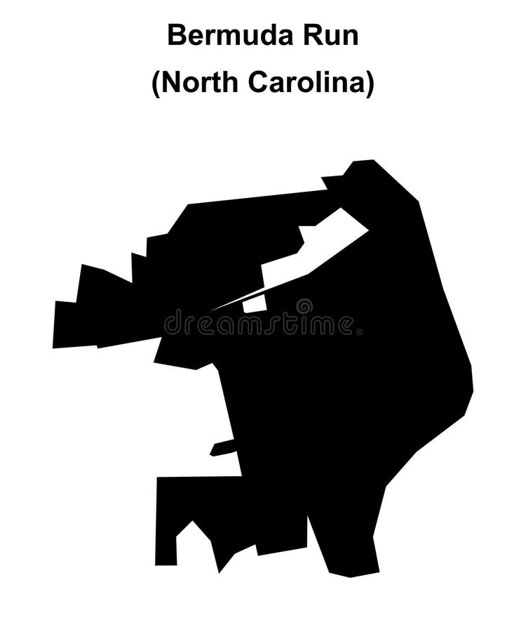 Bermuda Run outline map stock vector. Illustration of design - 387538967