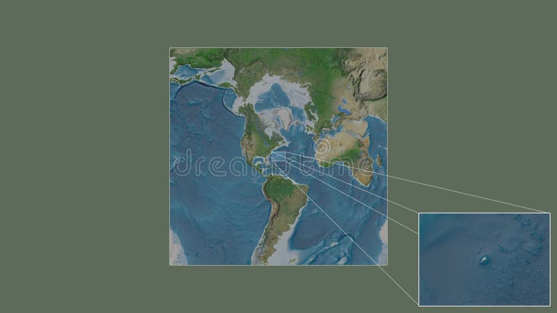 Bermuda - Satellite. Area Extracted Stock Illustration - Illustration ...