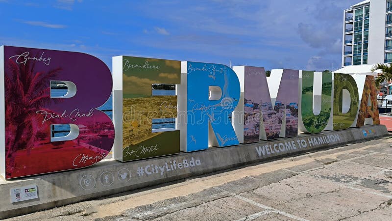 Bermuda editorial photo. Image of letters, landmark - 321827346