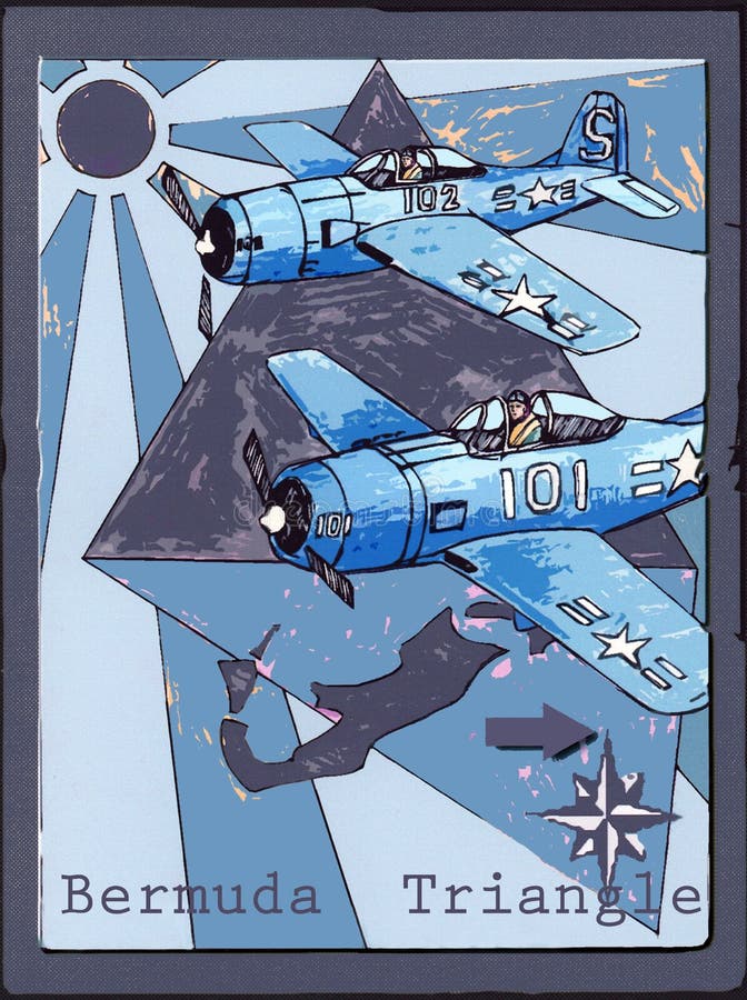 Bermuda Triangle Stock Illustrations – 188 Bermuda Triangle Stock ...