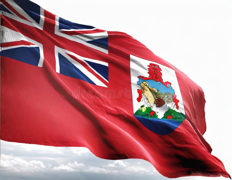 Bermuda Waving Flag stock illustration. Illustration of nation - 299600532