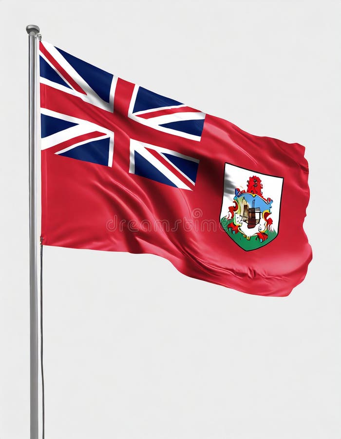 Bermuda Waving Flag stock illustration. Illustration of bermuda - 299600698