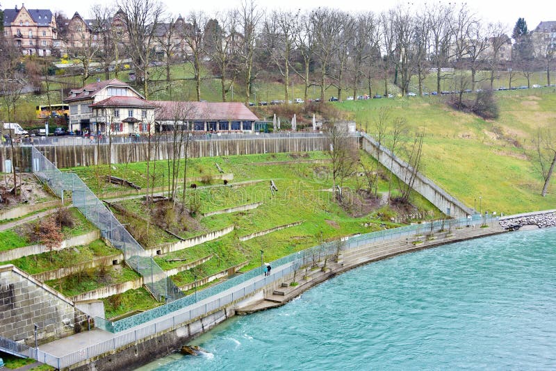 Bern Bear Pit en de Beren stock foto. Image of bruin - 53491936