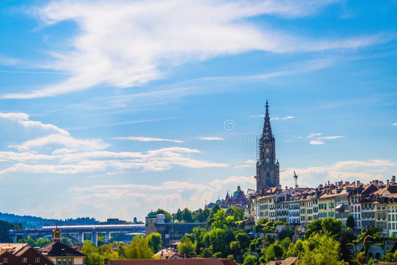 Bern, Capital City of Switzerland Stock Image - Image of clock, aare ...