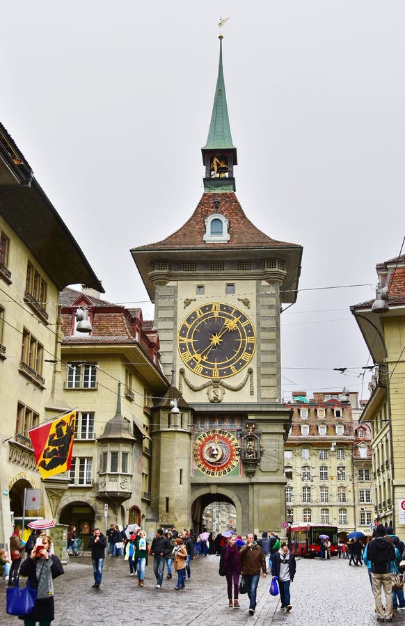 Bern ClockTower editorial image. Image of switzerland - 53491880