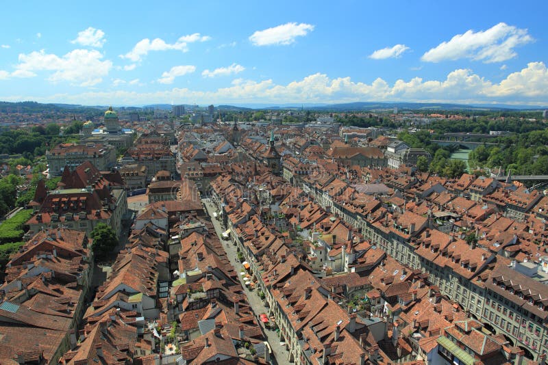 Bern panorama stock photo. Image of roof, switzerland - 25662028