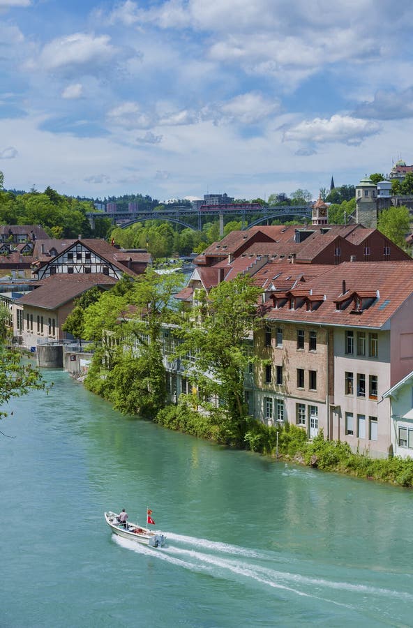Bern stock photo. Image of city, aare, blue, swiss, cityscape - 45301582