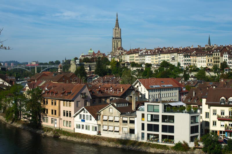 Bern skyline, Switzerland stock photo. Image of residential - 16341824