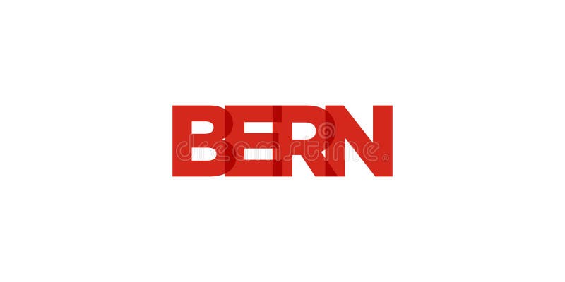 Bern in the Switzerland Emblem. the Design Features a Geometric Style ...