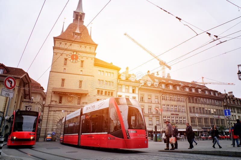 Cityscape of Bern on Summer Time on March 28, 2017 in Bern, Switzerland ...