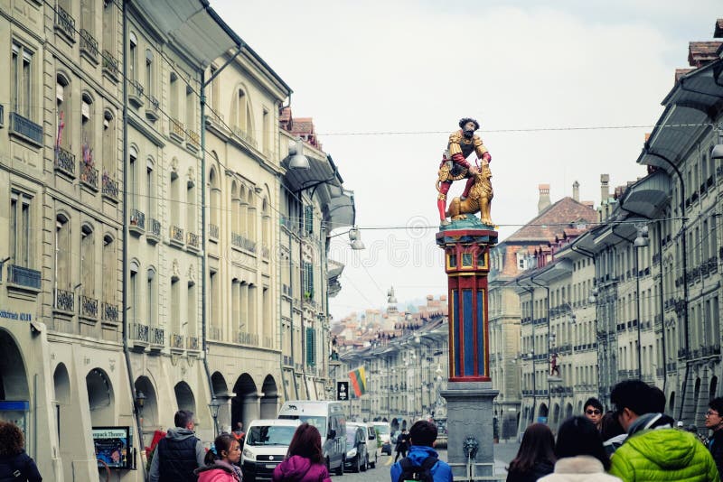 Cityscape of Bern on Summer Time on March 28, 2017 in Bern, Switzerland ...