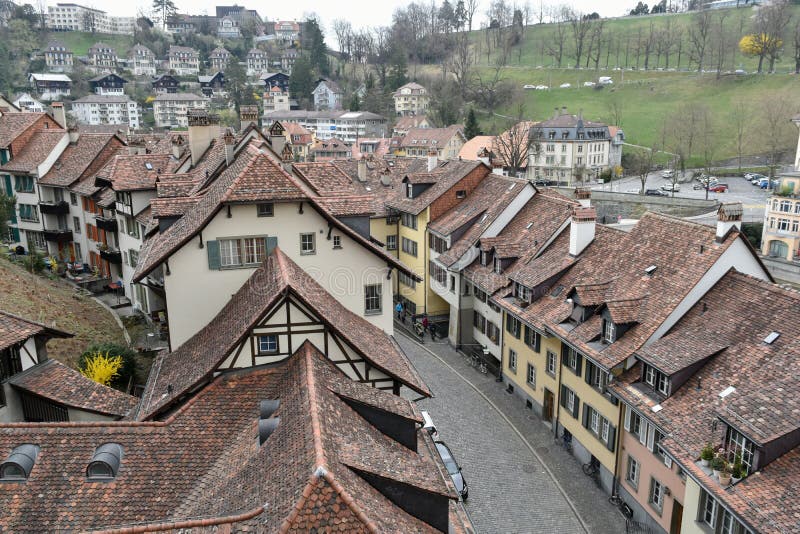 Bern - Switzerland stock image. Image of rocks, rooftops - 93508493