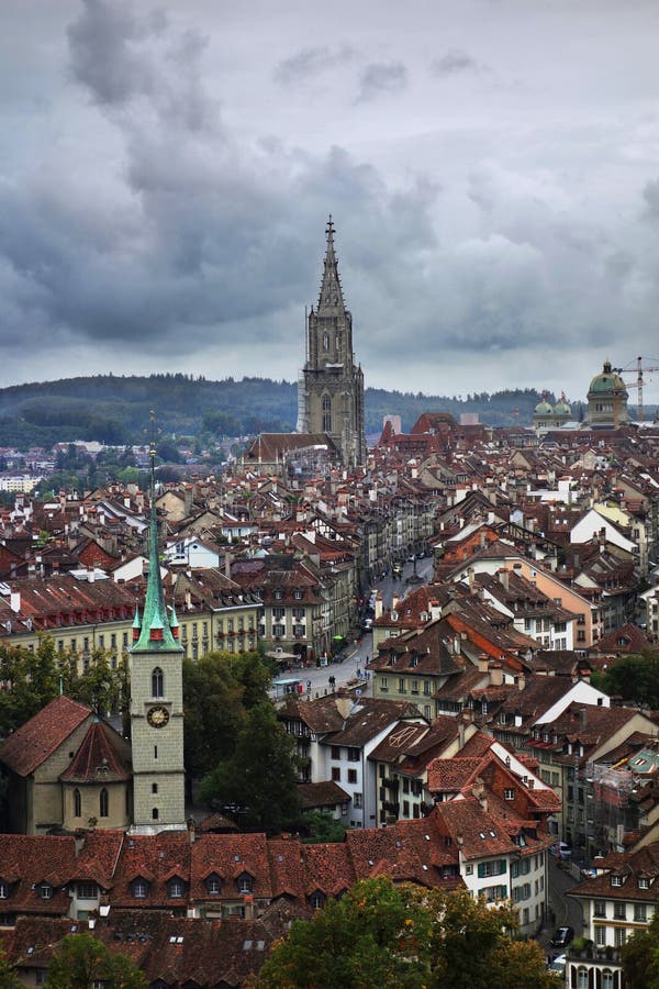 Bern Switzerland rooftops stock photo. Image of bern - 78695012