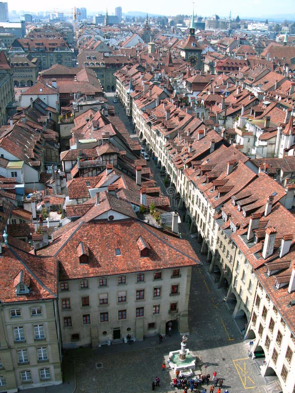 Bern from the Top, Switzerland Stock Image - Image of medieval, world ...