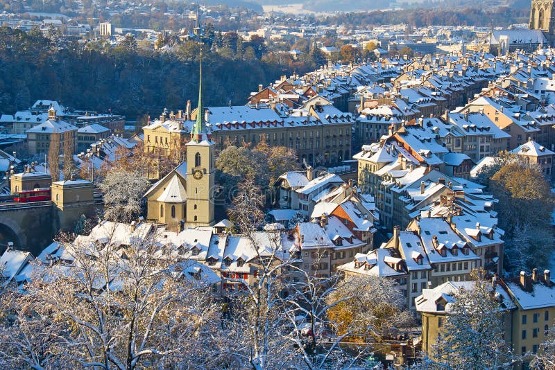 Bern in winter stock photo. Image of christmas, canal - 36015966