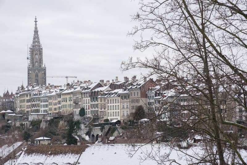 Berna en invierno imagen de archivo. Imagen de viejo - 27487843