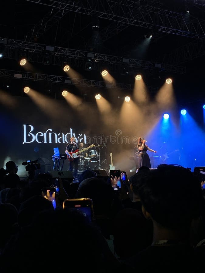 Bernadya while Performing on the Authentic Stage at the Sounds Project ...