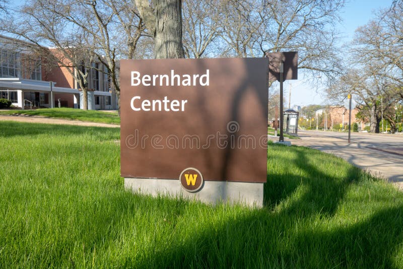 Bernhard Center Sign at Western Michigan University Editorial Photo ...