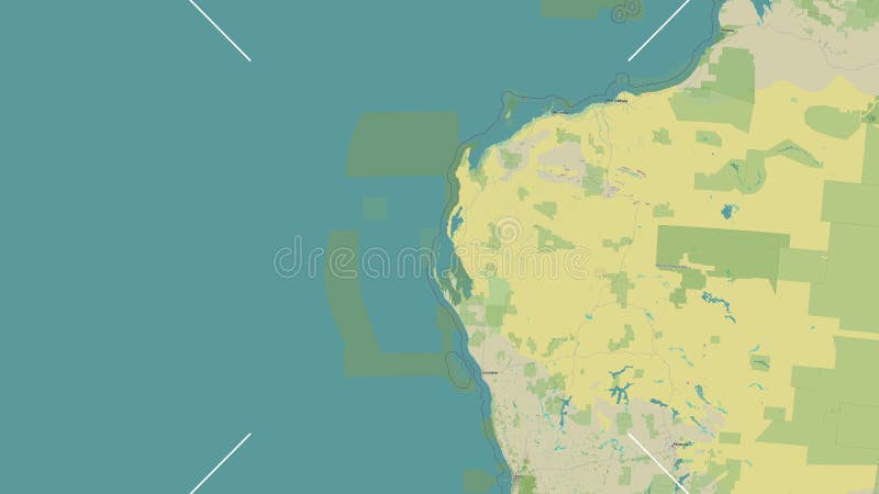 Bernier Island in the Indian Ocean. OSM Map. Slide Stock Video - Video ...