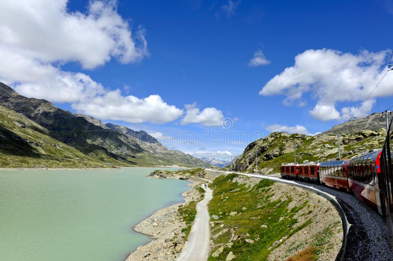 Bernina express stock photo. Image of moritz, rhaetian - 27905682