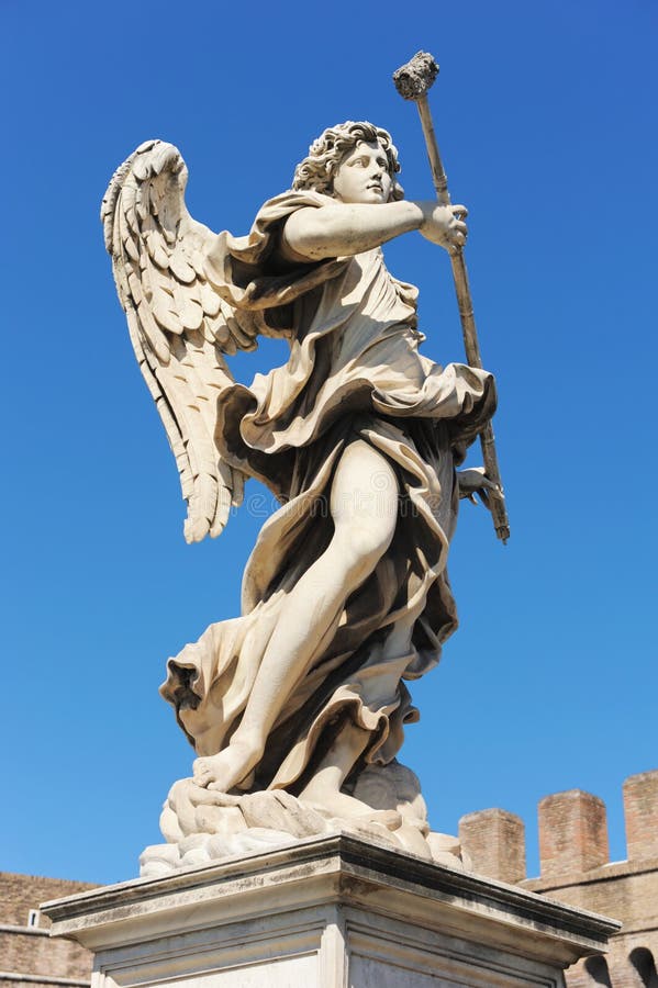 Bernini angel statue stock photo. Image of saint, roman - 33378058