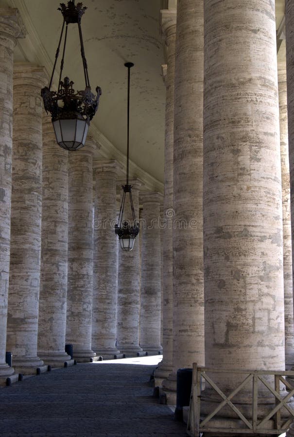 Bernini Columns stock photo. Image of emperor, piazza - 17396946